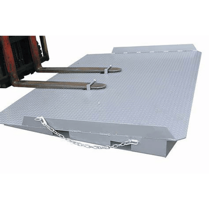 Heeve Heavy-Duty Forklift Container Ramp with Raised Sides — Ramp Champ