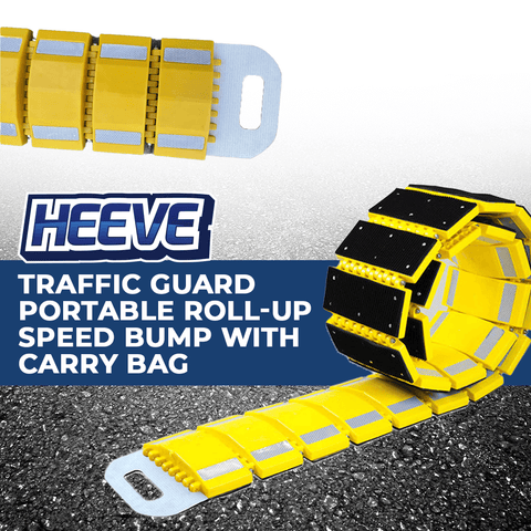 Heeve Traffic Guard Portable Roll-Up Speed Bump with Carry Bag – Ramp Champ