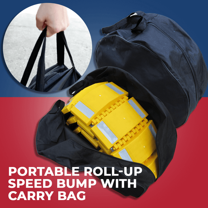 Heeve Traffic Guard Portable Roll-Up Speed Bump with Carry Bag – Ramp Champ