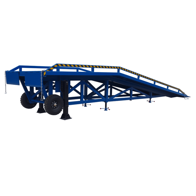 Heeve® Forklift Dock Ramp/Yard Ramp with Grated Surface - Manual Model ...