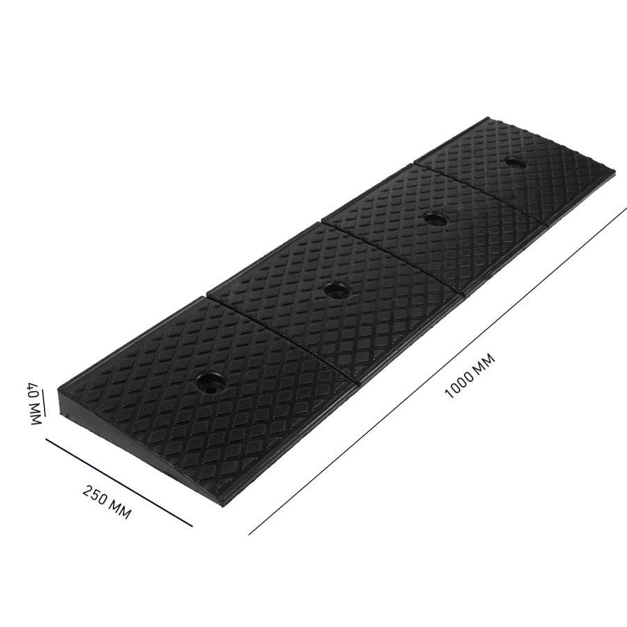 Heeve® Heavy-Duty Solid Rubber Ramp for Layback Kerb – Ramp Champ