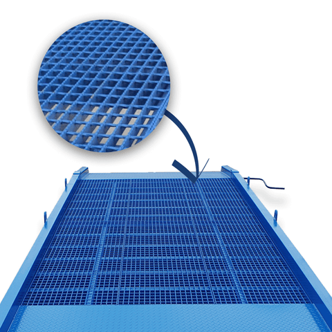 Heeve Forklift Low Dock Ramp/Yard Ramp with Grated Surface - Manual ...