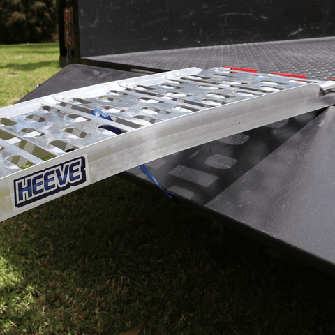 Heeve 2.3m x 680kg Aluminium Curved Folding Loading Ramps, Pair – Ramp ...
