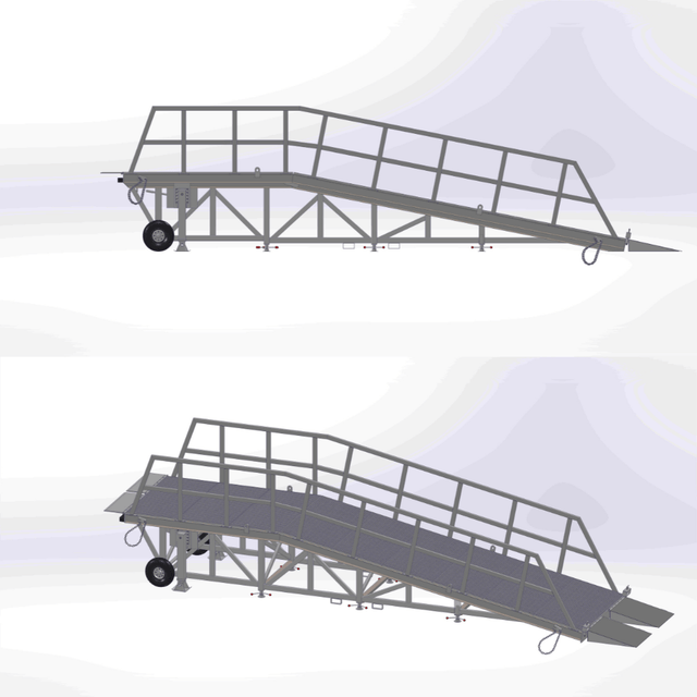 Heeve® Forklift Dock Ramp/Yard Ramp with Grated Surface - Manual Model ...
