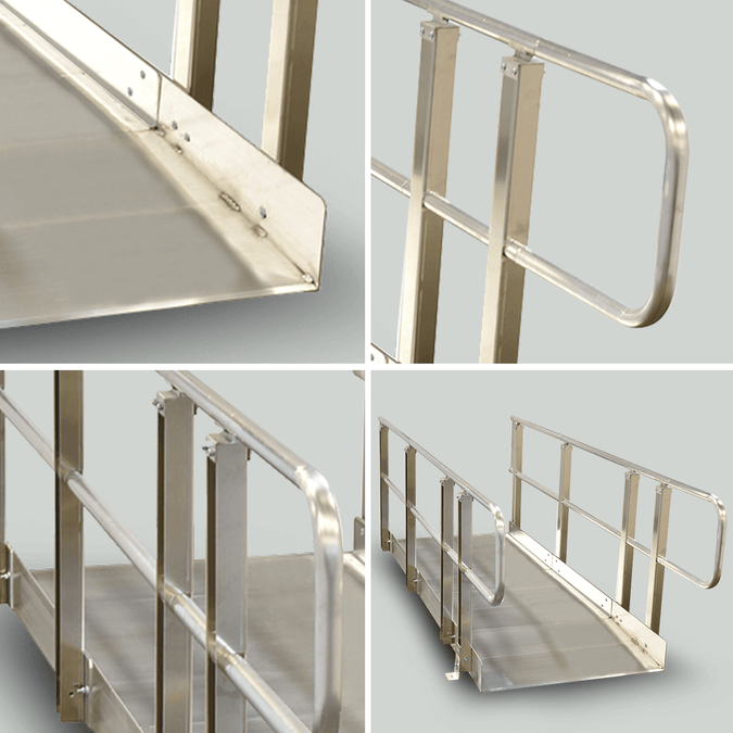 PVI OnTrac Wheelchair Access Ramp with Handrails, 385kg Capacity – Ramp ...