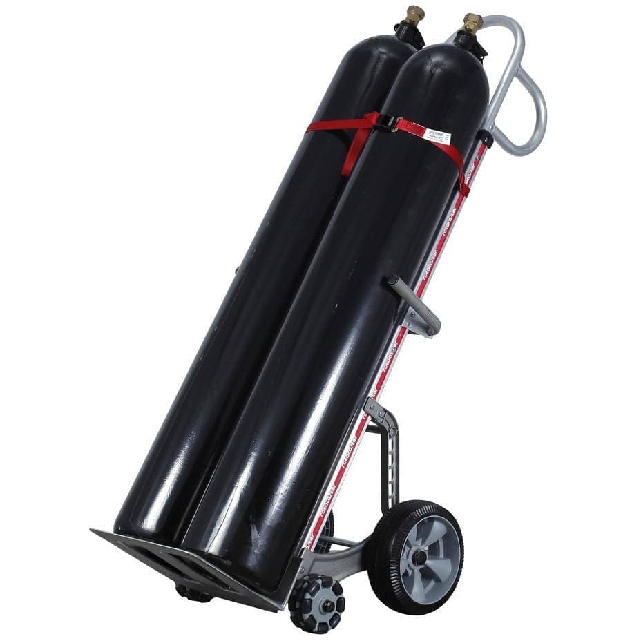 Rotatruck Dual Gas Cylinder V-Loop Handle Hand Trolley, 225kg Capacity ...