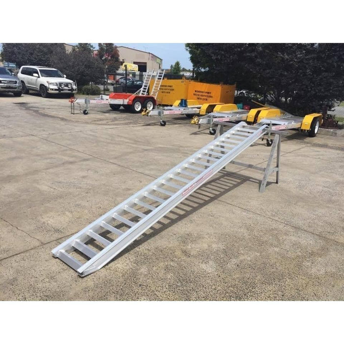 AusRamp Construction Loading Ramps 5 Tonne 3.5m x 550mm Aluminium ...