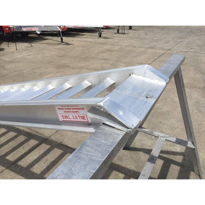 AusRamp Construction Loading Ramps 3 Tonne 3.5m x 425mm Aluminium ...