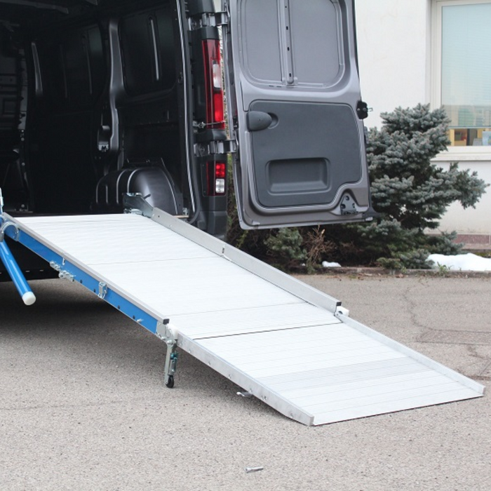 WM System Aluminium 3-Piece AL-Light Van Ramp with Swivel, 400kg Capac ...