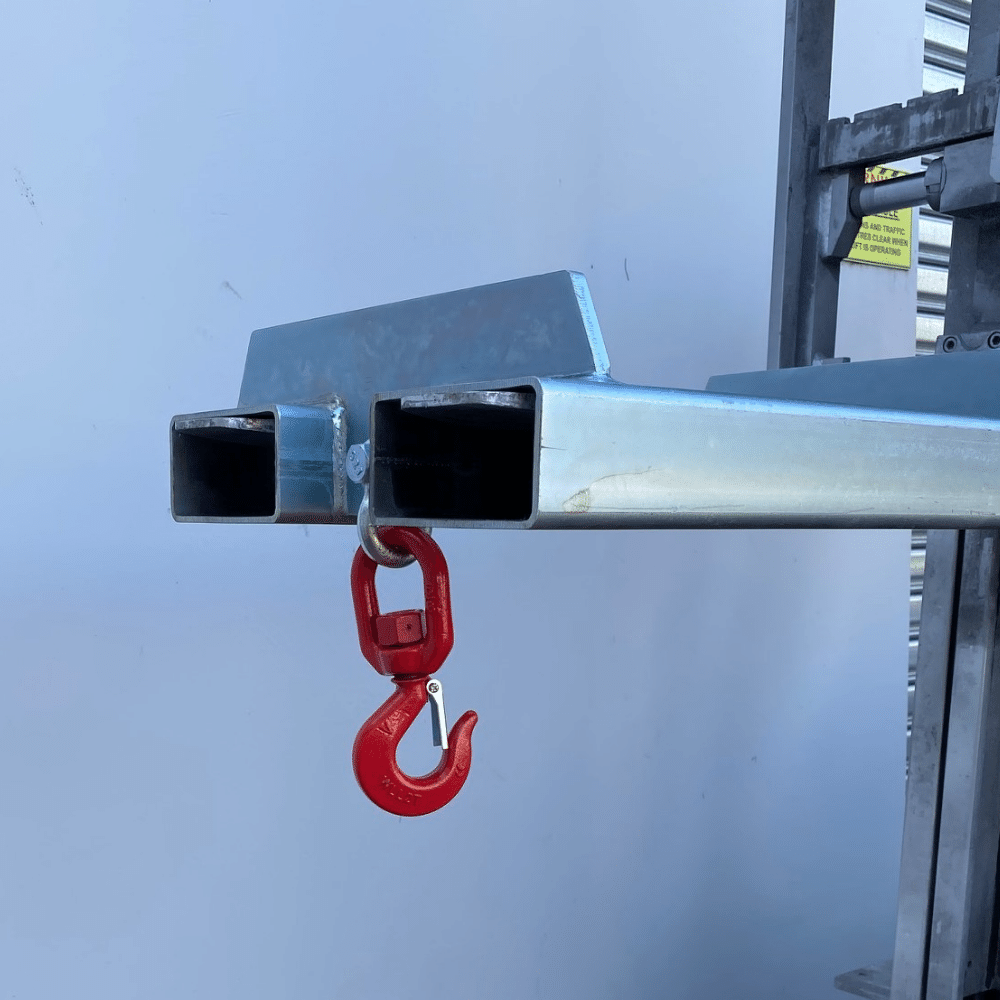 DHE 2-Tonne Slip-On Jib Lifting Crane Forklift Attachment – Ramp Champ
