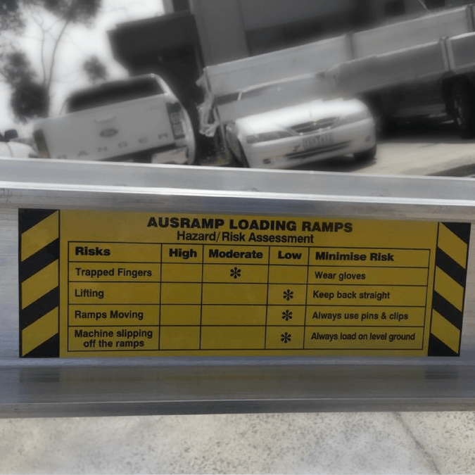 AusRamp Construction Loading Ramps 3 Tonne 3.5m x 425mm Aluminium ...