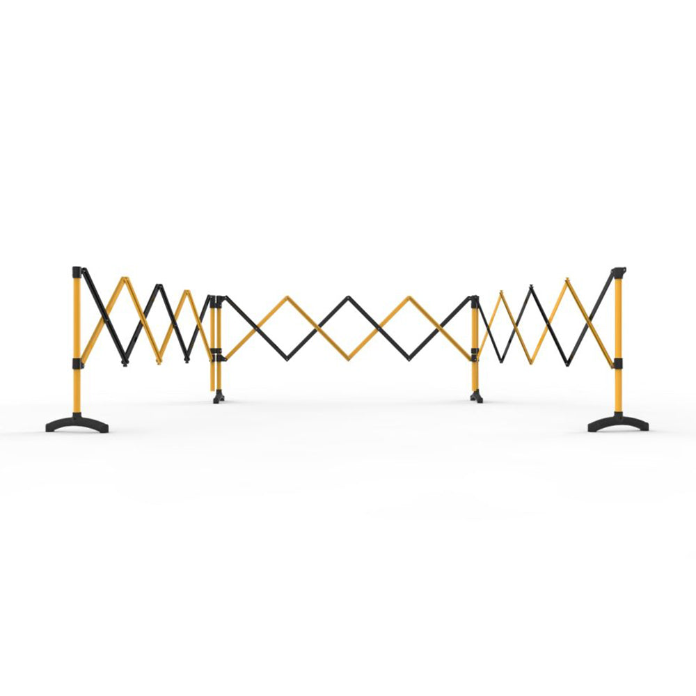 Barrier Group Port-a-Guard Utility Expandable Barrier - 3 x 2.5m - Bla ...