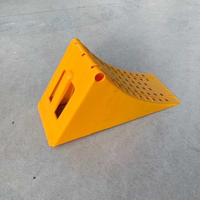 Barrier Group Plastic Truck Wheel Chocks — Ramp Champ