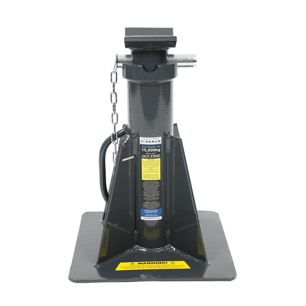 Borum Industrial Pin-Style Short Jack Stand, 15 Tonne Capacity – Ramp Champ