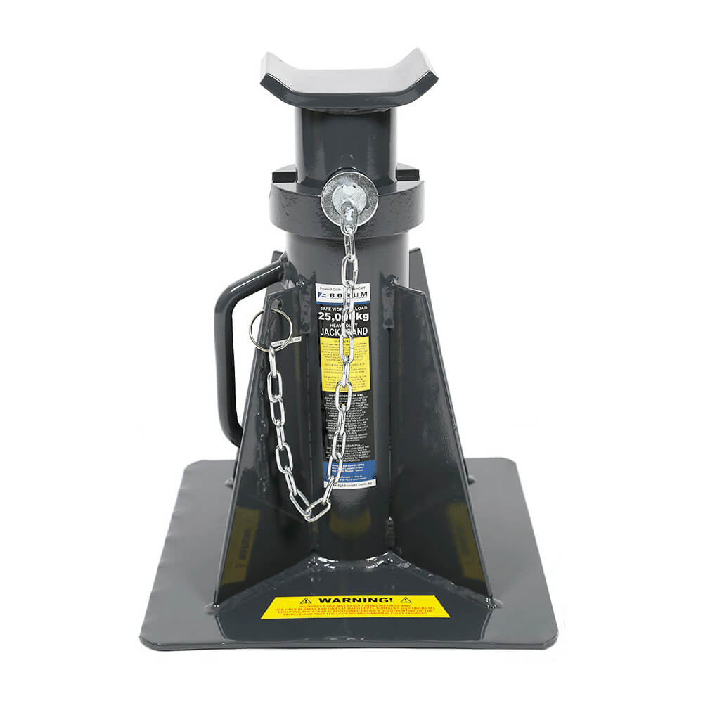 Borum Industrial Pin-Style Short Jack Stand, 25 Tonne Capacity – Ramp Champ