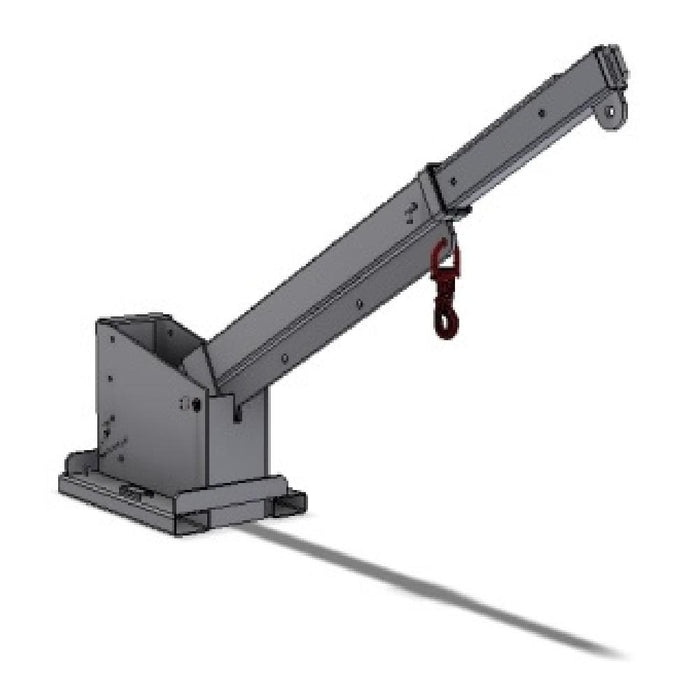 DHE 4.75-Tonne Incline Jib Lifting Crane Forklift Attachment — Ramp Champ