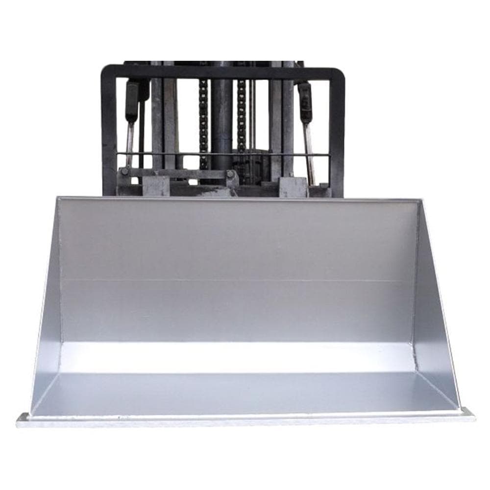 DHE Tipping Soil Bucket Steel Forklift Attachment 0.22m3 — Ramp Champ