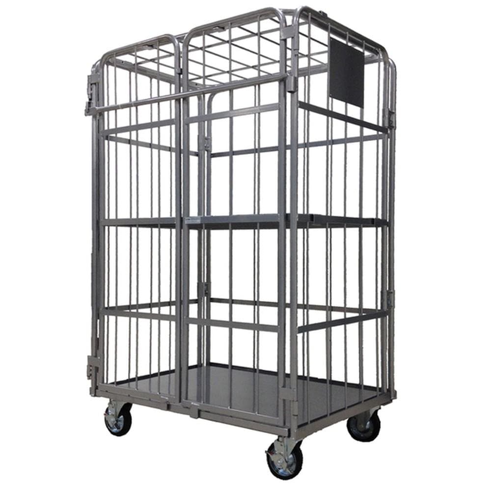 Durolla Heavy-Duty Foldable Security Cage Trolley, 500kg Capacity ...