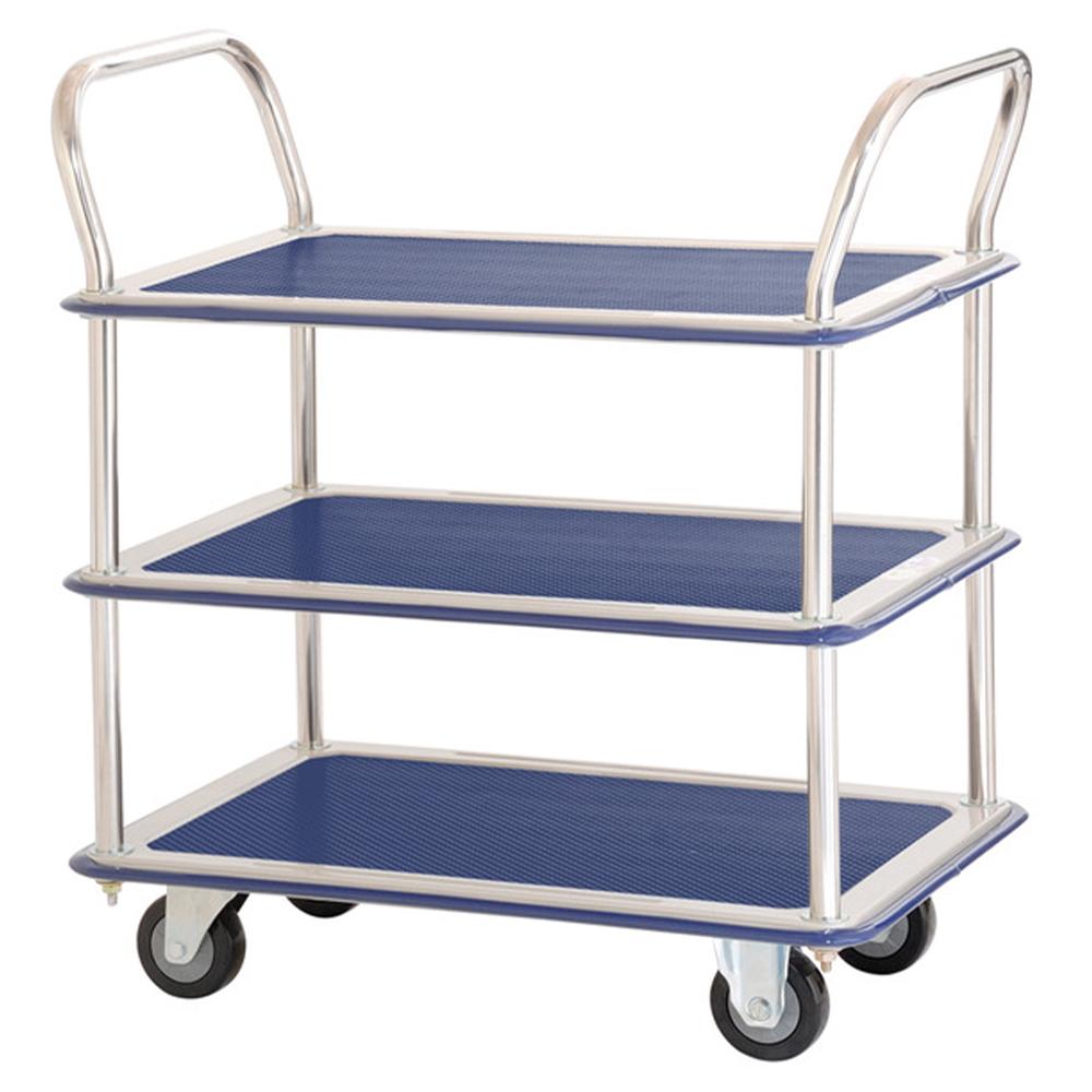 Durolla Multipurpose Ergonomic 3-Tier Platform Trolley with Bumper ...