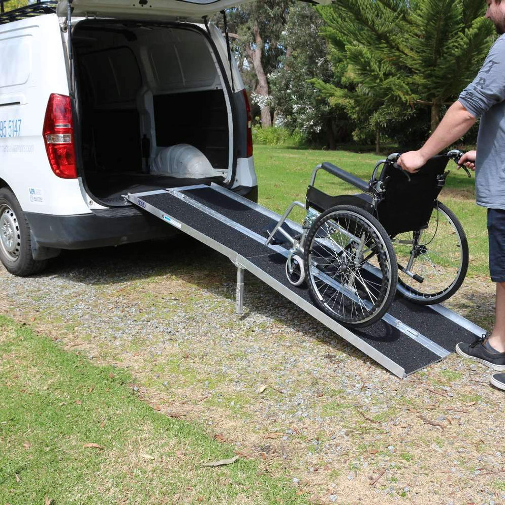 Heeve Aluminium Multi-Fold Super-Grip Wheelchair Ramp — Ramp Champ