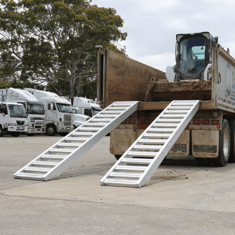 Heeve 5-Tonne 3.5m x 560mm Aluminium Loading Ramps For Rubber Tracks ...