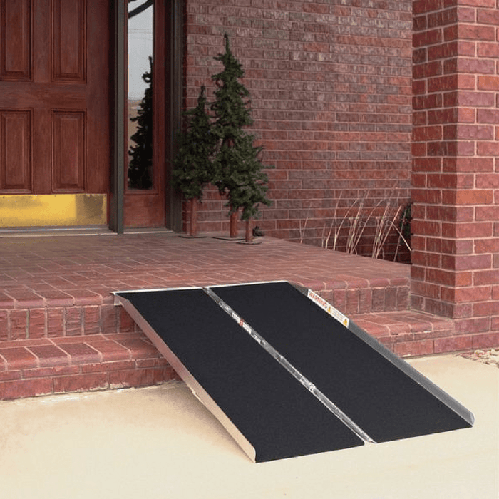 PVI Single Fold Threshold Ramp - Aluminium, 360kg Capacity — Ramp Champ