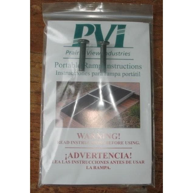 PVI Single Fold Threshold Ramp - Aluminium, 360kg Capacity — Ramp Champ