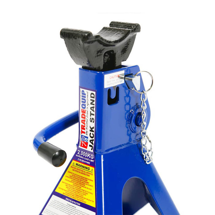 TradeQuip 2,000kg Heavy Duty Steel Jack Stands — Ramp Champ
