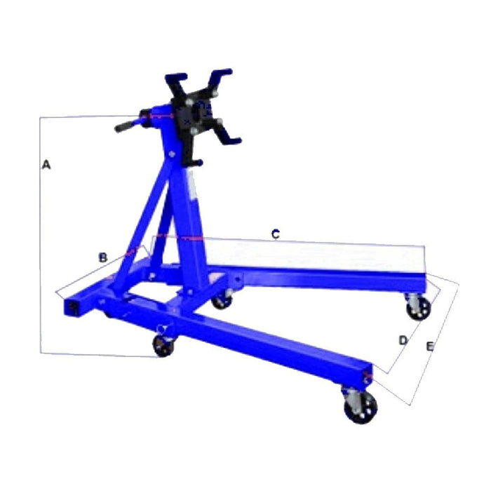 TradeQuip Professional 900kg Engine Stand (Folding) — Ramp Champ