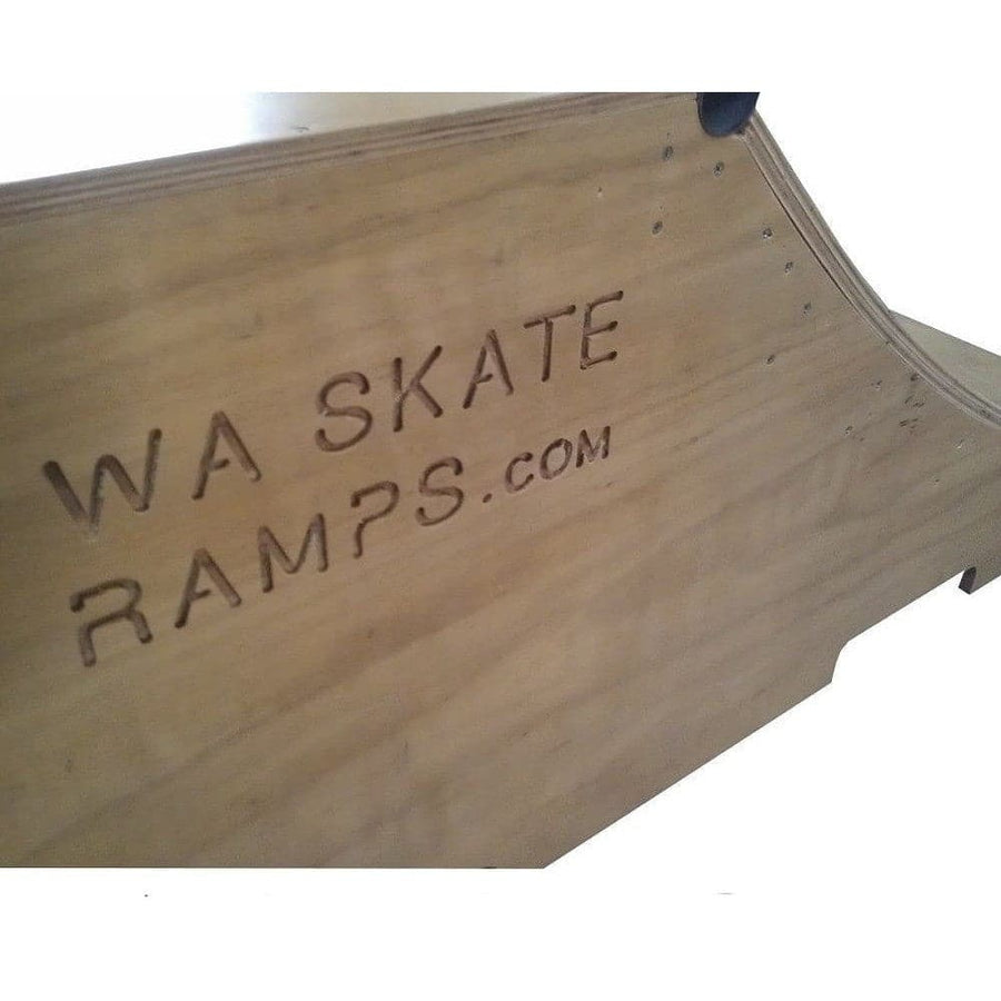 WA Skate Ramps 60cm x 1.2m Quarter Pipe Ramp (2ft High x 4ft Wide ...