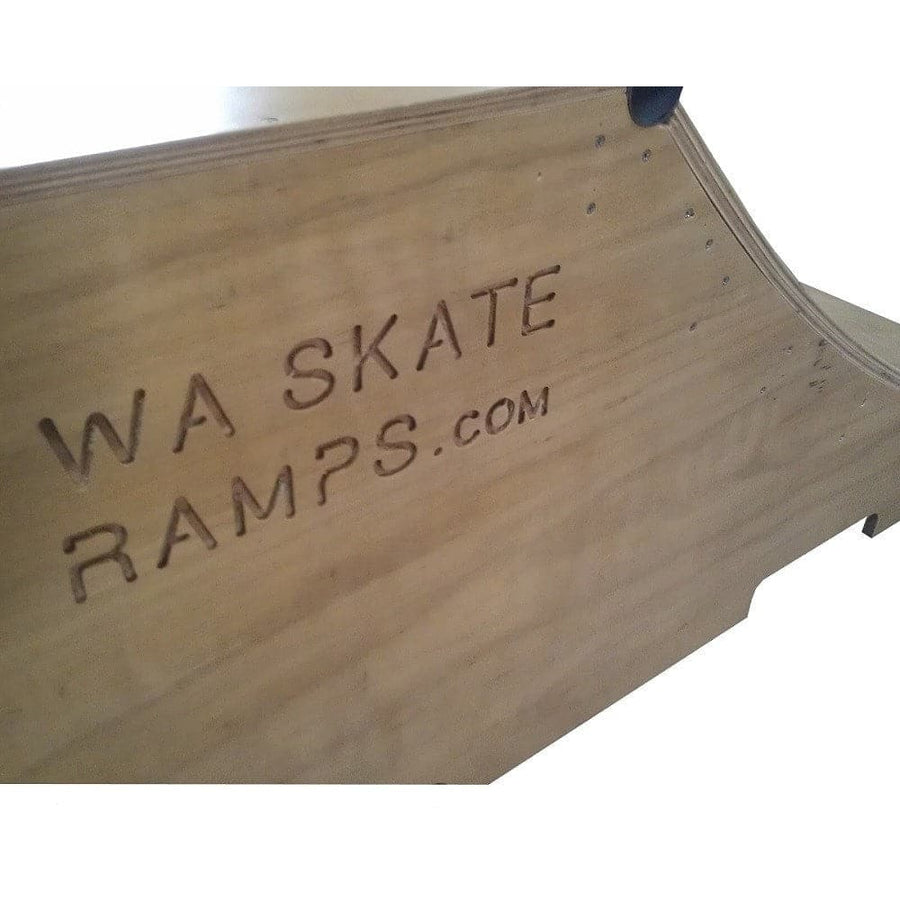 WA Skate Ramps 60cm x 2.4m Quarter Pipe Ramp (2ft High x 8ft Wide ...